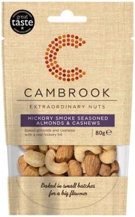 Cambrook | Hickory Smoke Seasoned Almonds & Cashews 80g | Sweet Chilli ...