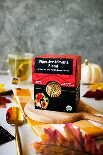 Organic Digestive Nirvana Tea - Buddha Teas | OU Kosher, USDA Organic, 18 Bleach-Free Bags | Buy ...