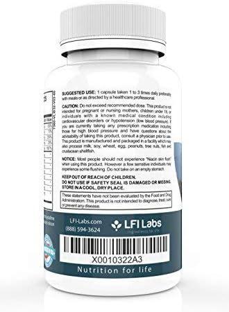 LFI Labs Heart Health Supplement with Natural Herbs, B-Complex, Vitamin ...
