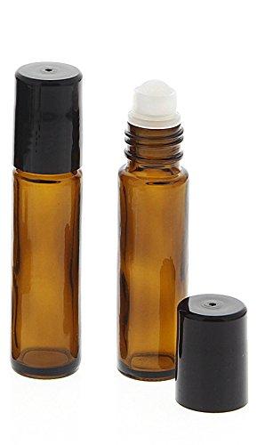 Buy Brown Glass Deodorant Stick 10ml | Kosmetex Roll-On Bottles for DIY ...