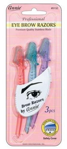 Annie Eyebrow Razor Set - 3ct Assorted Colors | Perfect Precision for ...