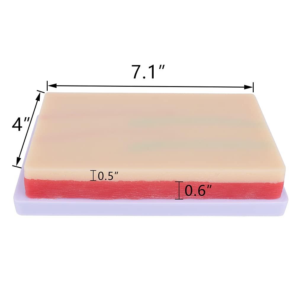 4 Pcs Venipuncture IV Injection Training Pad - Silicone Human Skin ...
