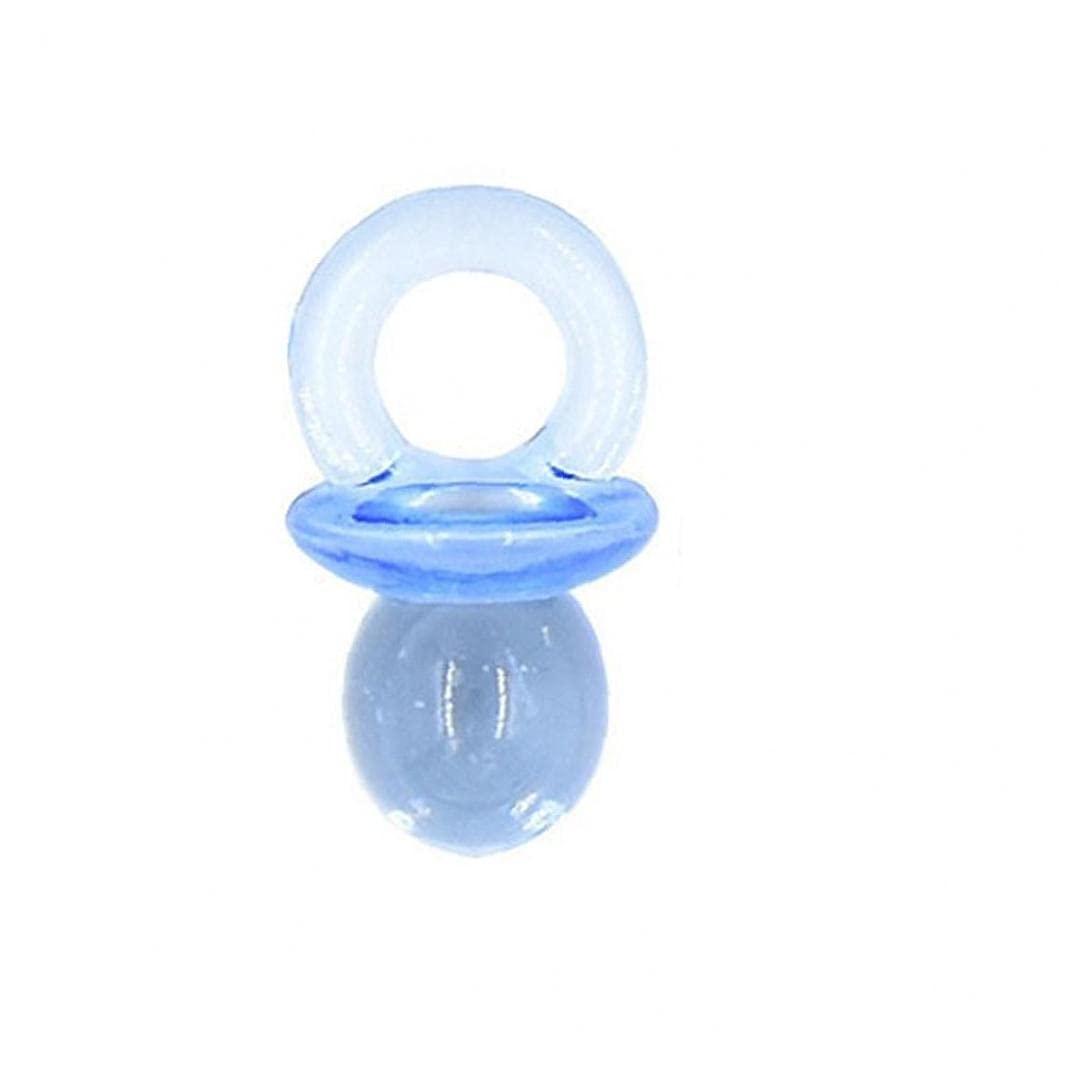 50Pcs Transparent Acrylic Mini Pacifier - Baby Shower Cake Decoration ...