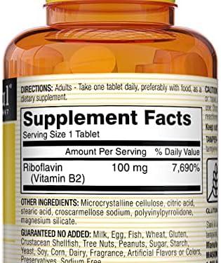 Mason Natural B2 100mg Tablets - 100 Count | Mason Vitamins | Buy Now ...