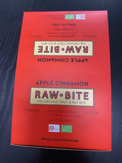 Raw Bite Apple Cinnamon Organic Fruit Nut Bars - Gluten-Free No Added ...