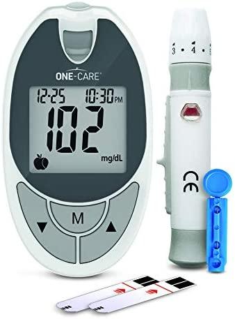 ONE-CARE Diabetes Testing Kit - Glucose Monitor System with 10 Test ...