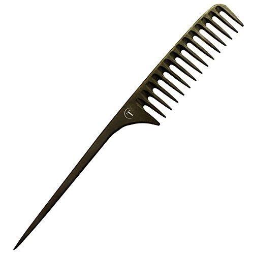 Carbon Wide Tooth Rake Comb - Natural Texture Curly Hair Beach Waves ...