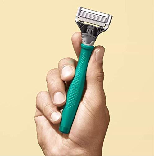 Harry's Tropical Green Razor with x10 Cartridge Heads - 5 Bladed for ...