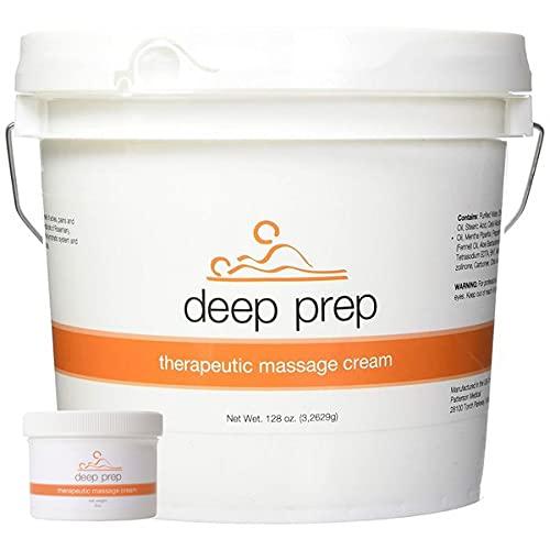 Rolyan-42025 Deep Prep Therapeutic Massage Cream 8 oz - Soothing Muscle ...
