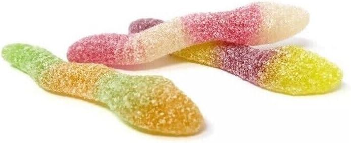 Kingsway Fizzy Snakes Sour Fruit Flavour Gummy Sweet Candy Buffet Pick ...