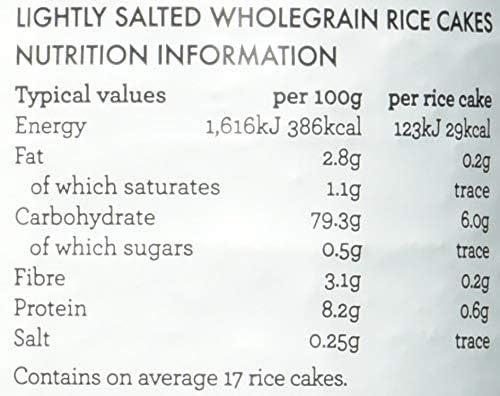 Kallo Lightly Salted Wholegrain Low Fat Rice Cakes 12 x 130g - Healthy ...