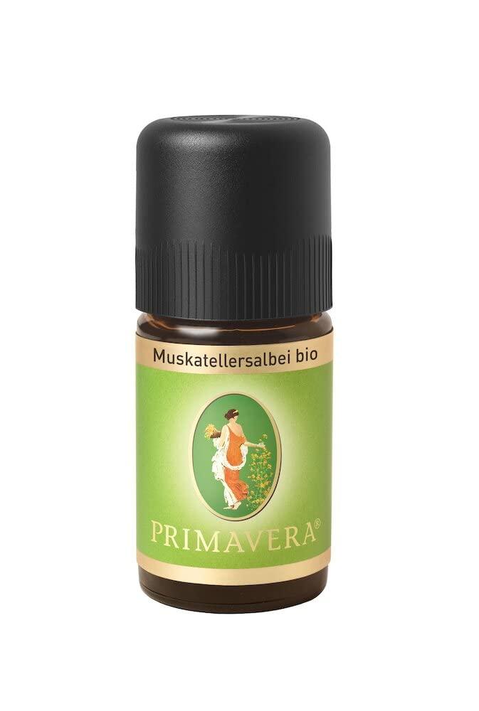 Primavera Life Organic Clary Sage Essential Oil (2 x 5 ml) - 100% Pure ...