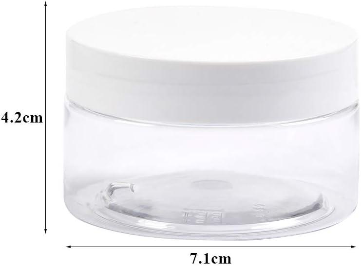 12PCs Clear Mini Plastic Containers - 100ml/80g Empty Small Cans for ...