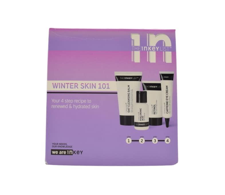 INKEY List Winter Skin Essentials Bundle: Oat Cleansing Balm, Hyaluronic Acid Serum, Caffeine ...