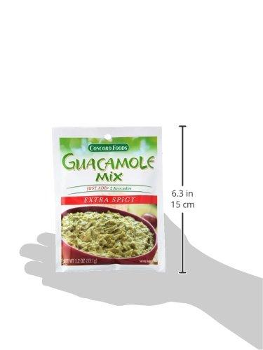 Concord Foods Extra Spicy Guacamole Mix 1.2 oz - Perfect for Spicing Up ...