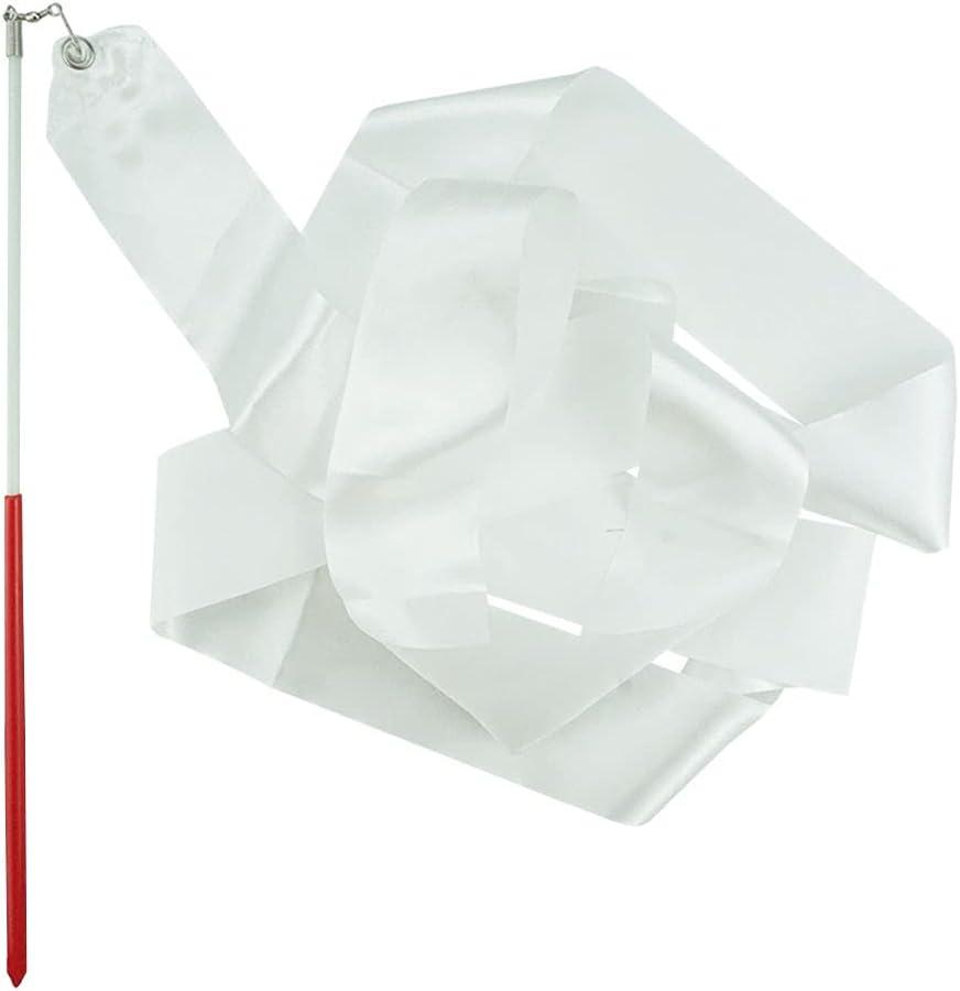 FAZHBARY White Rhythmic Gymnastics Wands 2 Pack for Kids - Perfect for ...