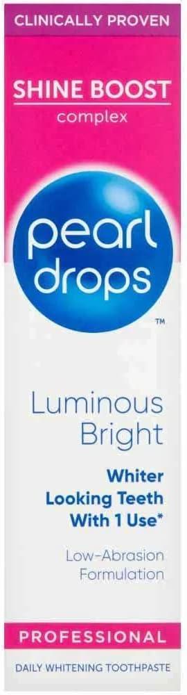 Pearl Drops Luminous Bright Professional Daily Toothpaste 75ml ...