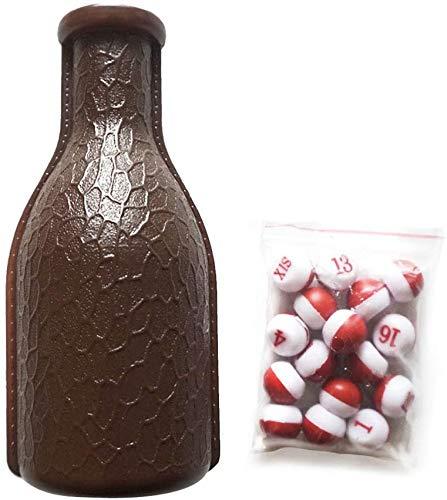 BILIYARD Plastic Kelly Pool Shaker Bottle with 16 Numbered Marbles ...
