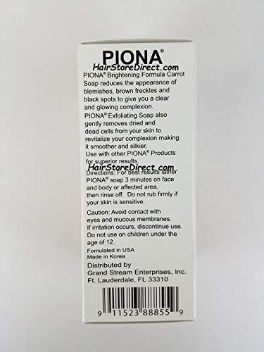 Piona Exfoliating Carrot Soap 7oz - Gentle Exfoliation for Radiant Skin ...