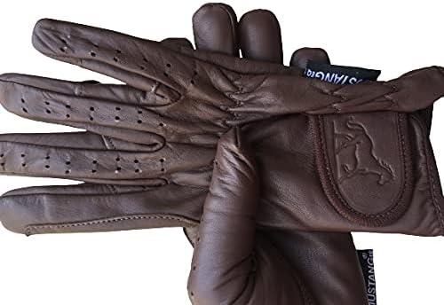 Men's All Leather Horse Riding Gloves - 100% Real Leather - Premium ...