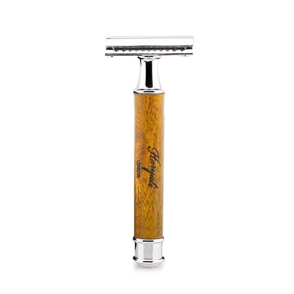 Haryali London Double Edge Safety Razor - Eco-Friendly Wooden Razor ...