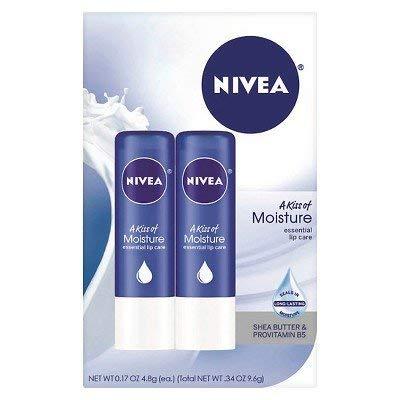 Nivea Original Moisture Lip Balm Dual Pack - Hydrating Lip Care Set ...