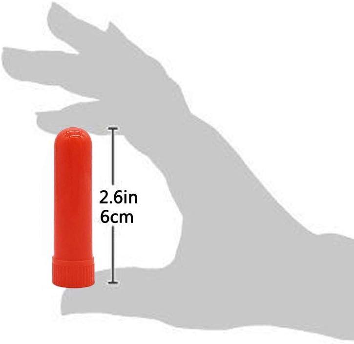 Zison 12 Sets Red Essential Oil Inhaler Sticks - Aromatherapy Tubes ...