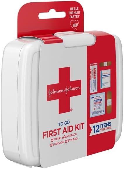 Johnson & Johnson FIRST AID TO GO! First Aid Kit - Essential On-the-Go ...