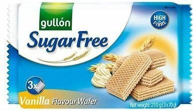 Sugar Free Wafer Bundle with Gullon Sugar Free Chocolate Flavour Wafer ...