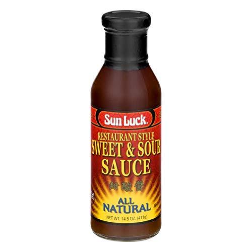 Sun Luck Sweet and Sour Sauce 14.5 oz Glass Bottle (Pack of 6 ...