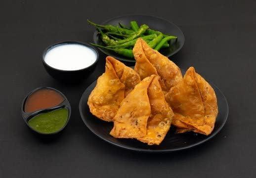 Shana Punjabi Samosas | with Tamarind Chutney | 20Pcs | Pyramid Shaped ...