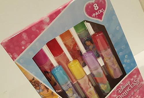 Disney Princess Roll-On Lip Gloss 8 Pack - Sparkle and Shine with this ...