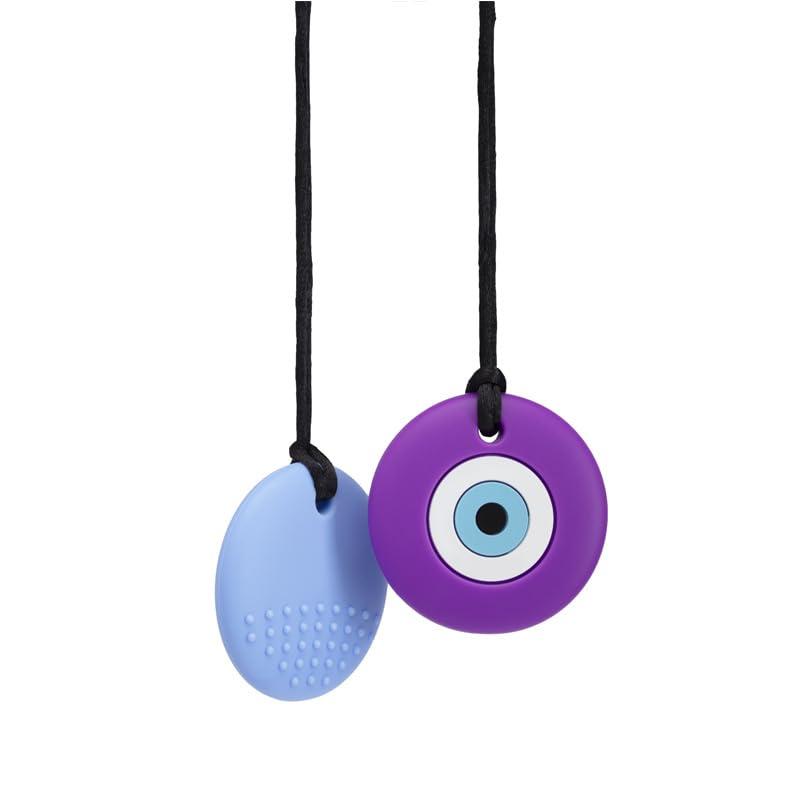 Sensory Chewing Necklace & Bite Ring | Food-Safe Silicone Toys for Kids ...