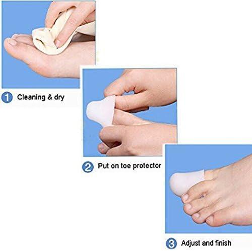 PediMend Big Toe Silicone Protector Sleeves for Blisters, Corns ...