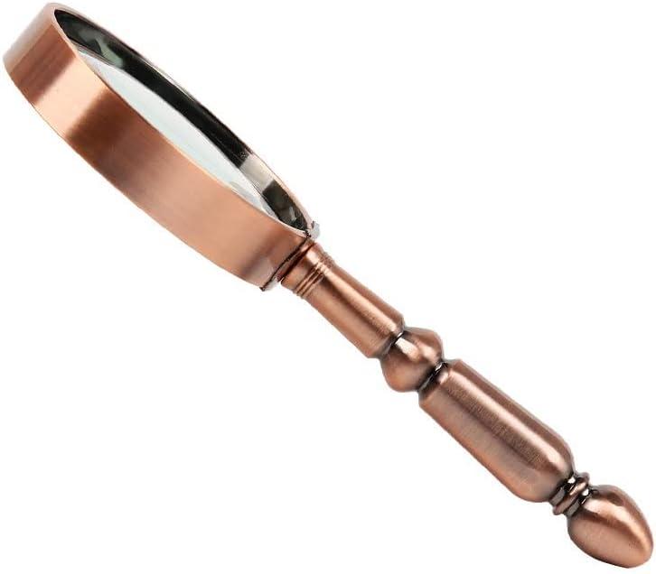 20x Full Metal Handheld Magnifier with Detachable Design Retro Metal ...