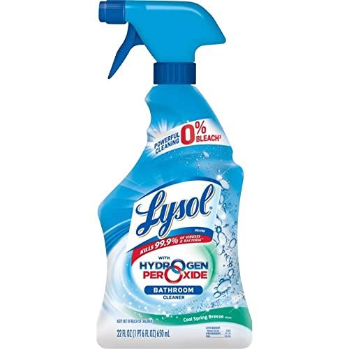 Lysol Hydrogen Peroxide Bathroom Cleaner 22oz | Cool Spring Breeze Scent