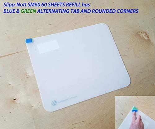 Slipp-Nott Small Sticky Mat Pad Replacement Refill | 60 Sheets 15x18 ...