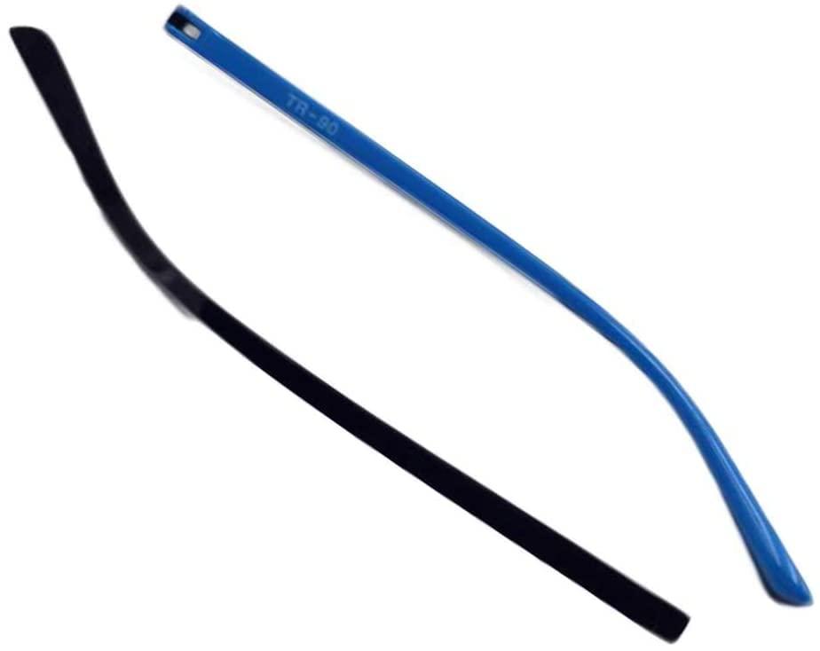 VekkEr Eyeglass Temple Replacement - Blue Black Plastic Temples for ...