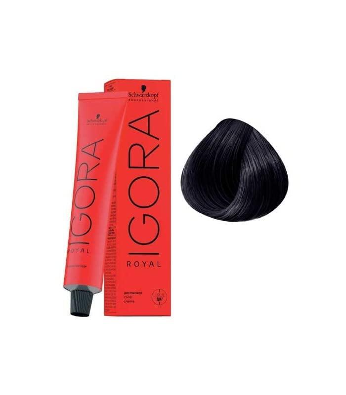 Schwarzkopf Igora Royal Blue Black Permanent Hair Color - 60g / 2.1oz ...