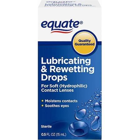 Equate Lubricating and Rewetting Drops for Soft Hydrophilic Lenses - 0. ...