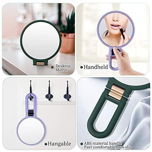 15X Magnifying Handheld Mirror - Double-Sided Folding Design for Travel ...