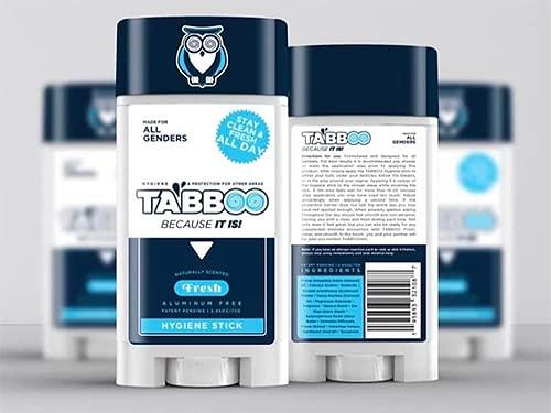 TABBOO Hygiene Stick | All-Natural & Aluminum-Free Deodorant for Whole ...