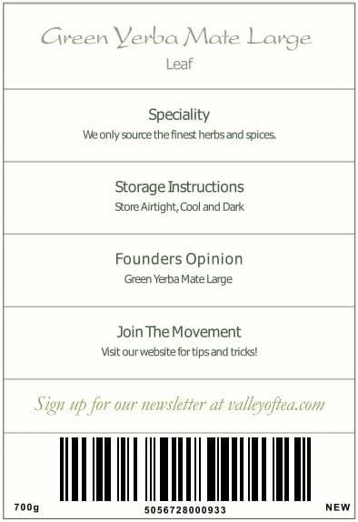 Green Yerba Mate Large Cut Yerba Mate Yerba Matte Tea Yerbe Mate Tea ...