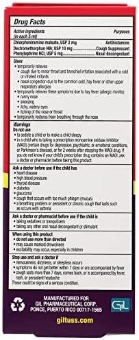 Giltuss Children's Allergy + Cough Syrup - Alcohol-Free & Sugar-Free ...