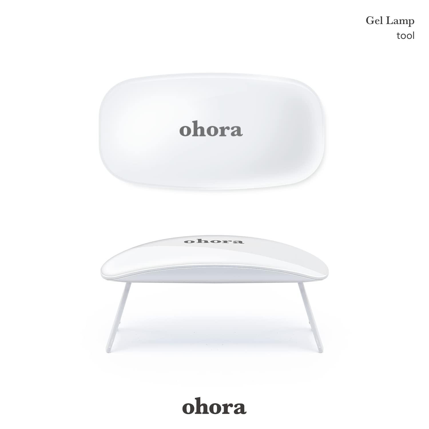 ohora Gel Nail UV/LED Lamp - 6W, 2 Timers (45s/60s) Portable Light for Gel Nail Art, Polish ...