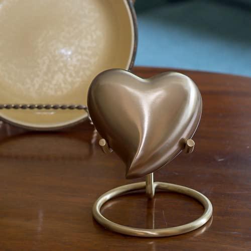 Gold Keepsake Heart Stand, Brass, Display Stand for Heart Shaped Mini ...