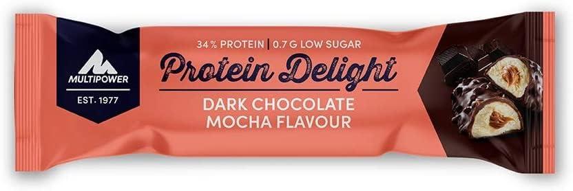 Multipower Protein Delight Bar - 18 x 35g Dark Chocolate Mocha ...