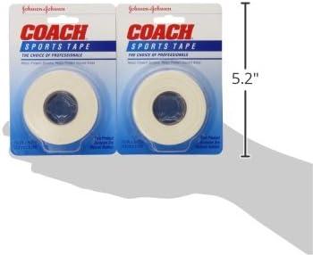 Band-Aid Johnson & Johnson Coach Sports Tape 1.5 x 10 Yards White ...