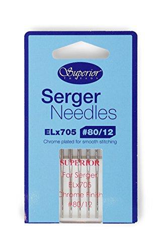 SUPERIOR THREADS ELx705 Cover Stitch Serger Needles - 80/12 (5 Pack ...