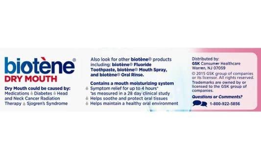 Biotene Oral Balance Dry Mouth Moisturizing Gel 1.5 oz - Pack of 4 ...